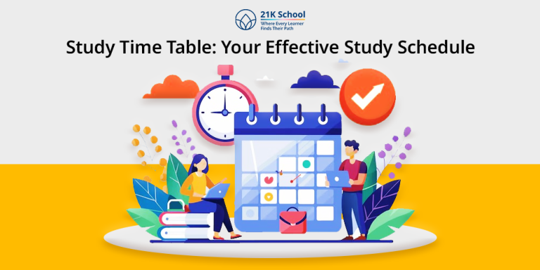 Study Time Table for Students: Your Effective Study Schedule